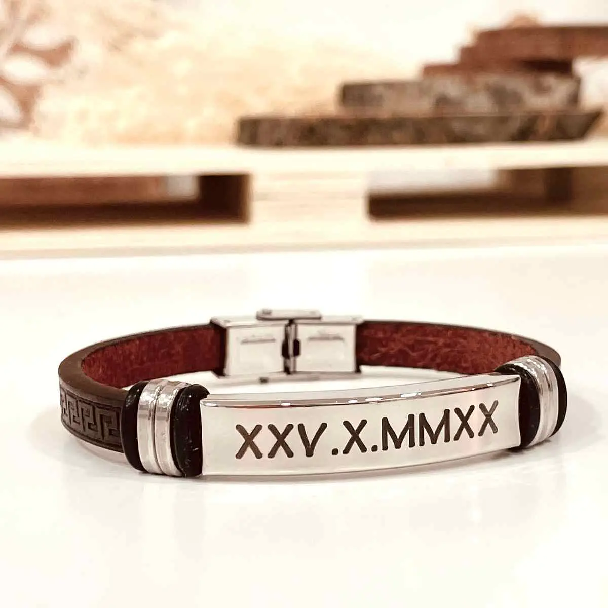 Pulseira Data Romana Personalizada