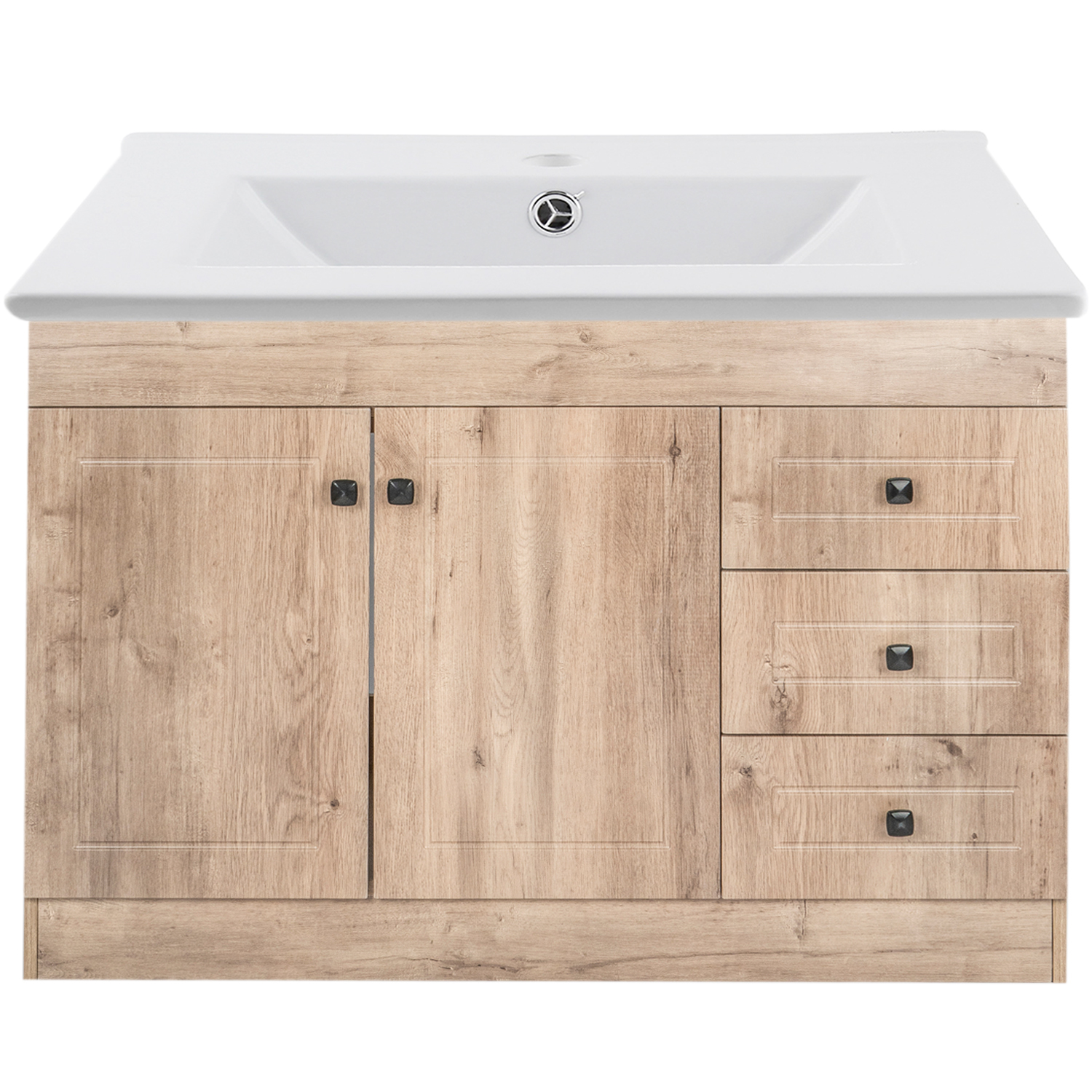 Kit Mueble B120PH-WOOD + Vanitorio Plano-120 / 120x80x47cm | Iris Chile