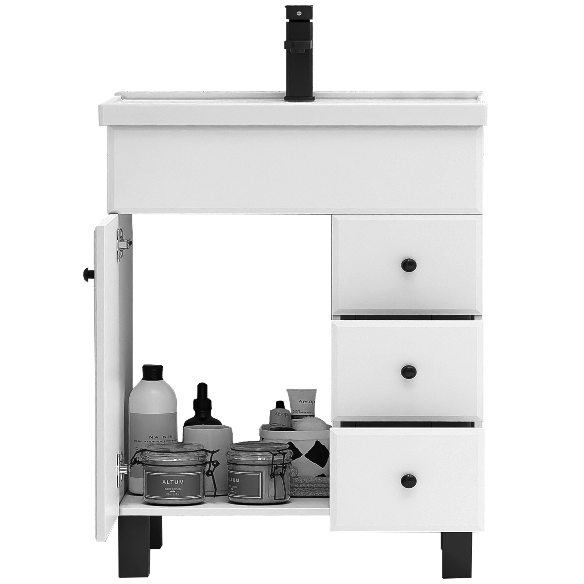 Kit Mueble Vanitorio Iris 70 cm Blanco | Iris Chile