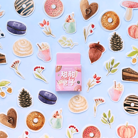 SET DE STICKERS SWEET BOX