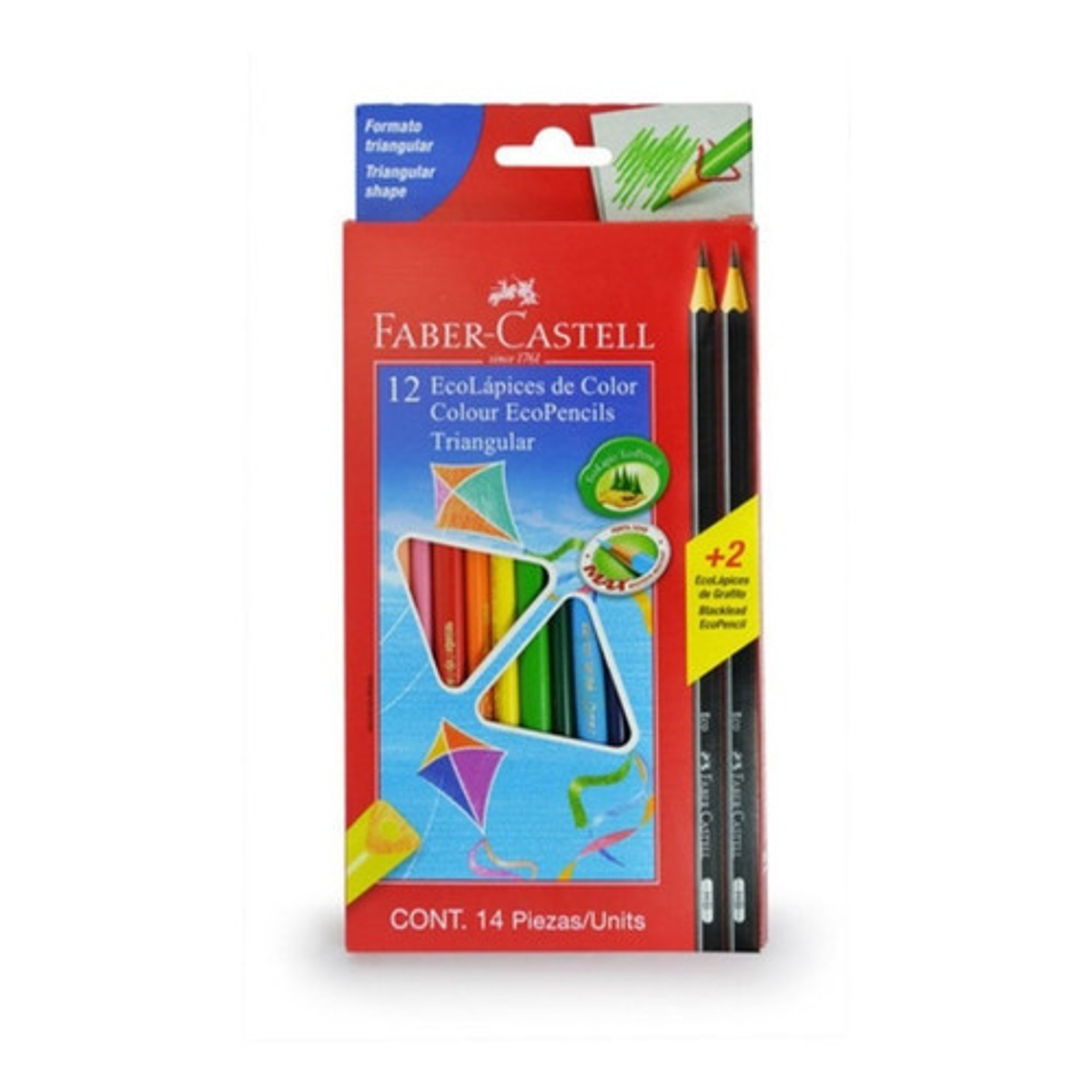 Lápices De Colores Triangular 12 Colores Faber- Castell | ISA TOYS CHILE