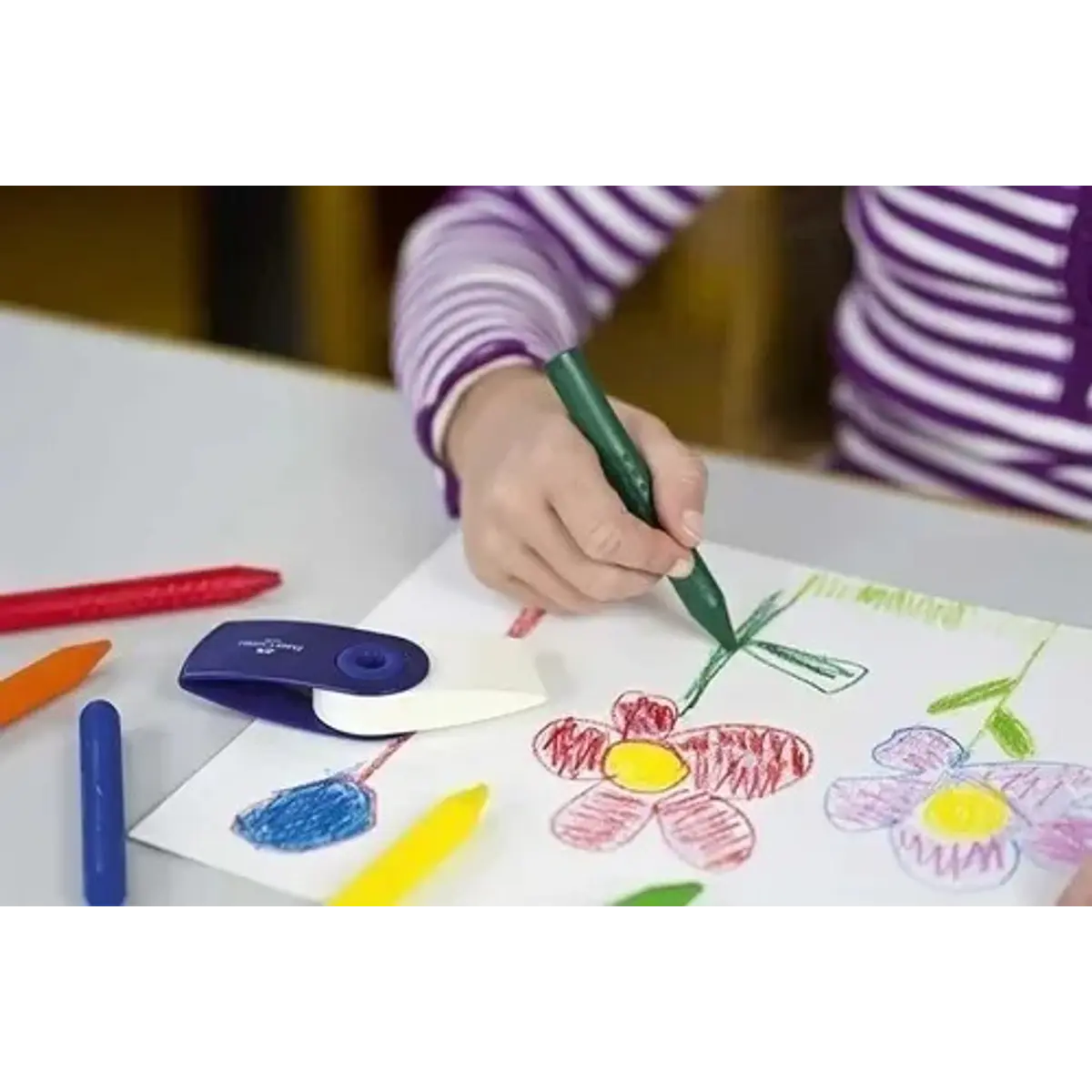 Set De 12 Crayones Jumbo Grip Borrables Faber Castell | ISA TOYS CHILE
