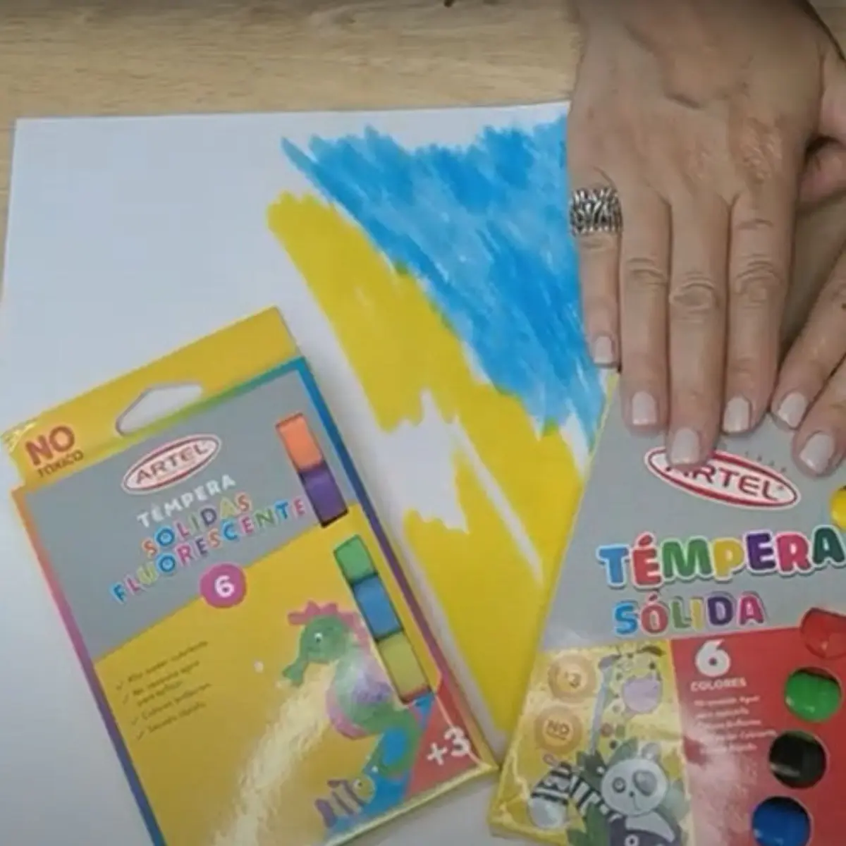 Set 6 Témpera Sólida Colores Básicos Artel | ISA TOYS CHILE