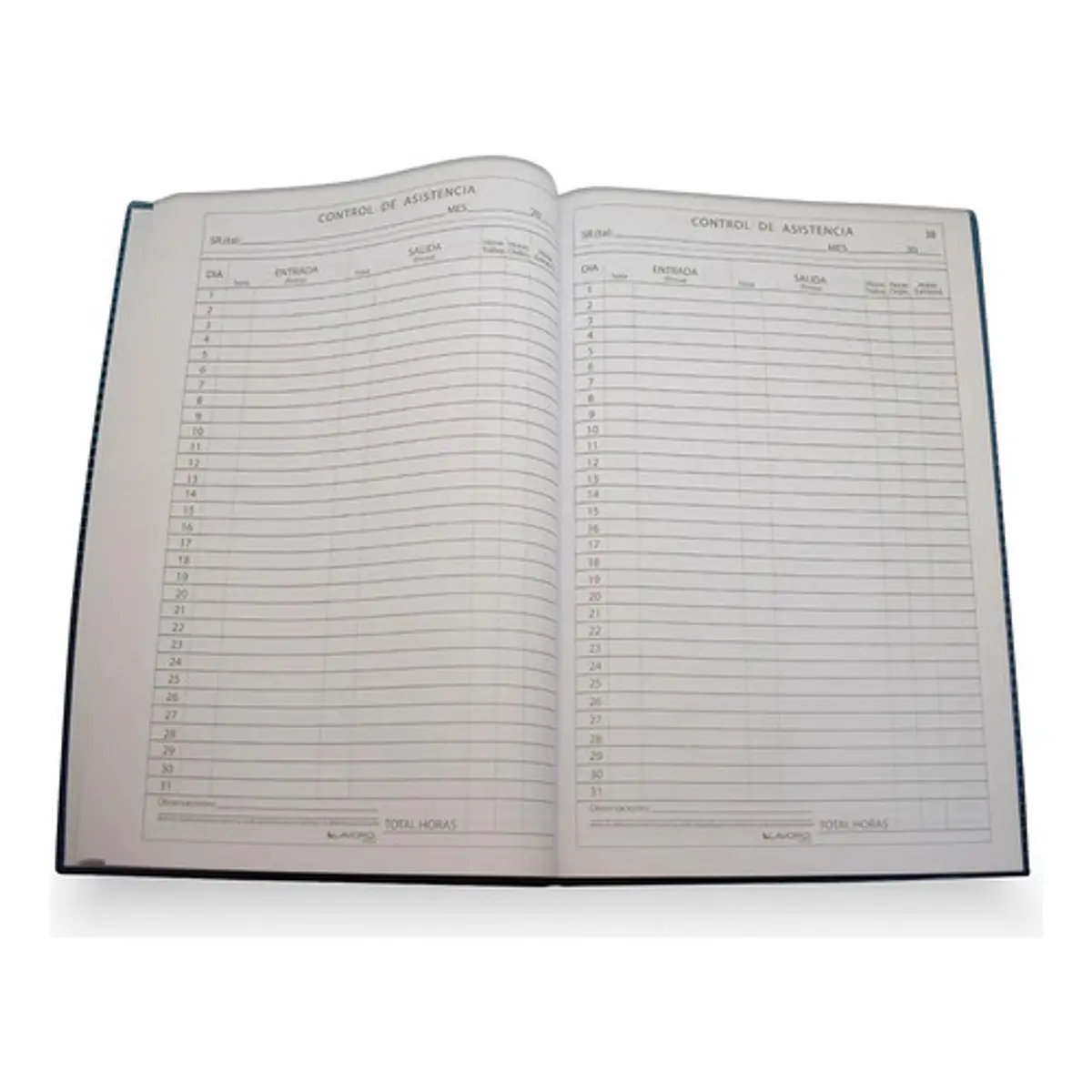 Libro De Registro Asistencia 100 Hojas Lavoro | ISA TOYS CHILE