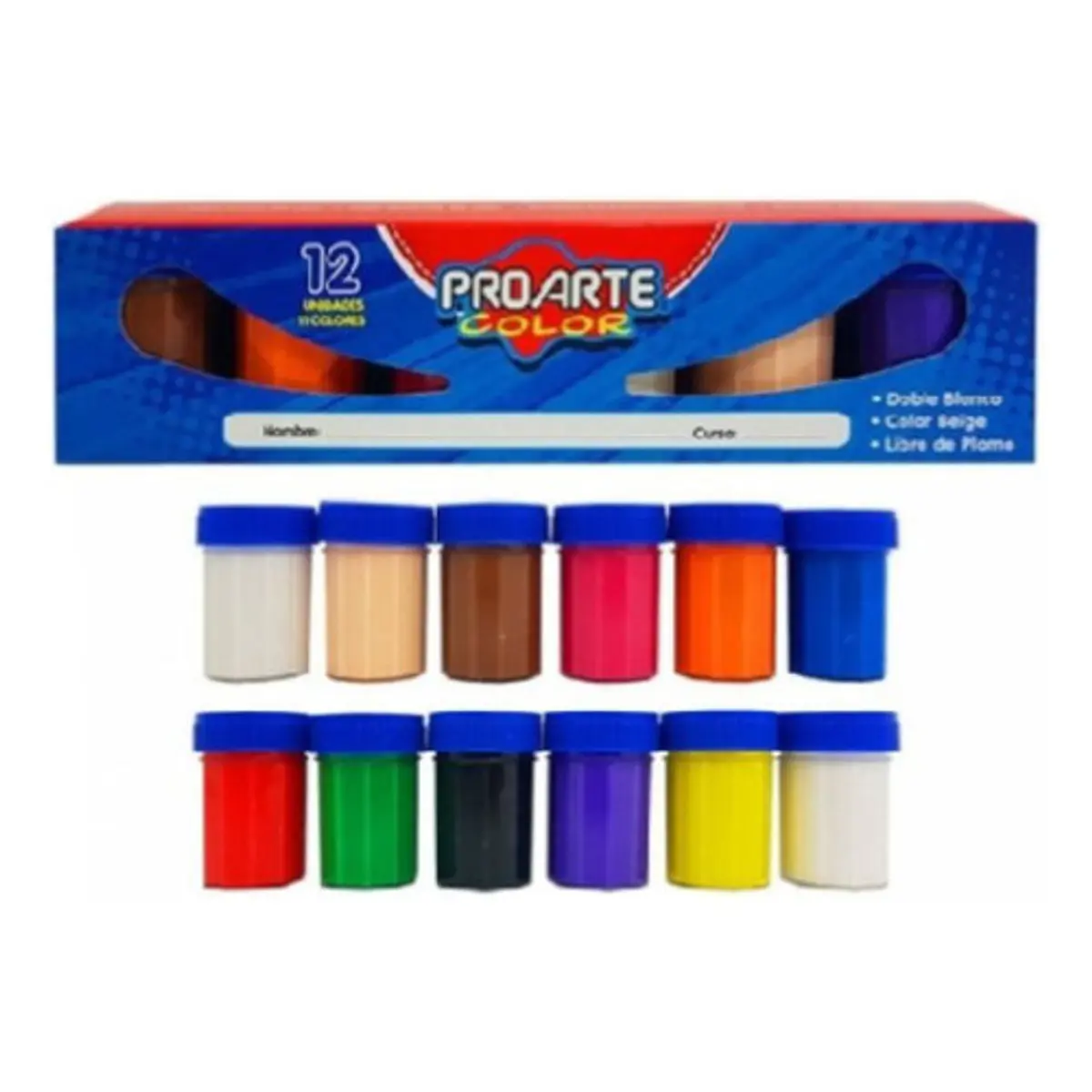 Témpera Básica 12 Colores 15 Cc Proarte | ISA TOYS CHILE