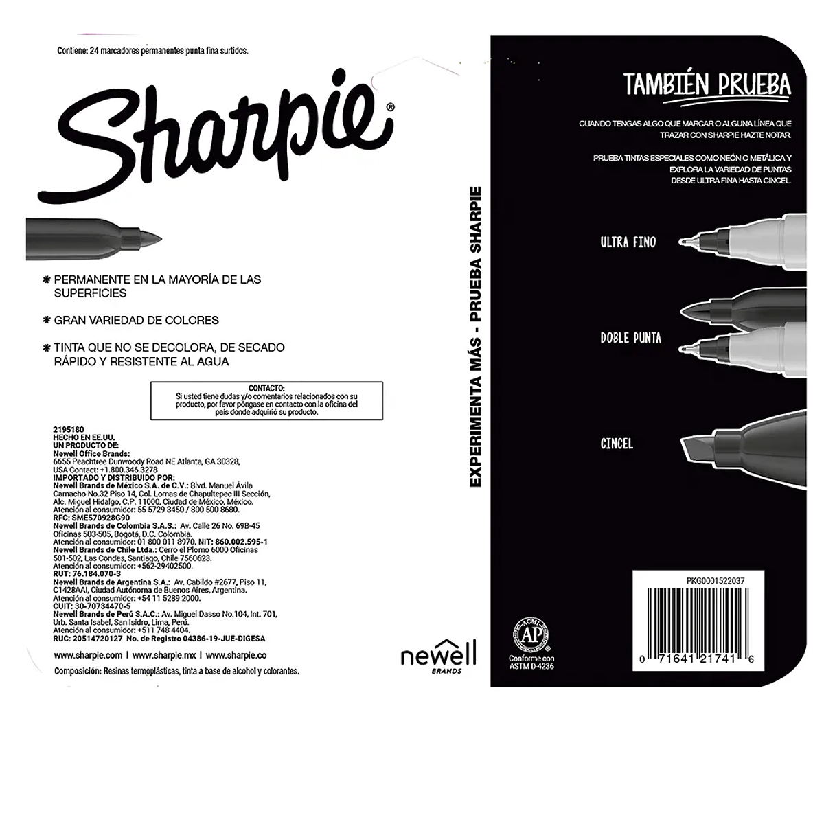 MARCADOR SHARPIE RETRATOS 24 COLORES SURTIDOS | ISA TOYS CHILE