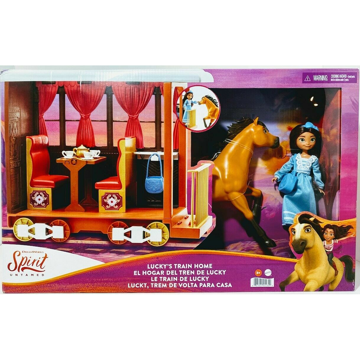 Set Lucky Train Home Spirit Untamed Mattel | ISA TOYS CHILE
