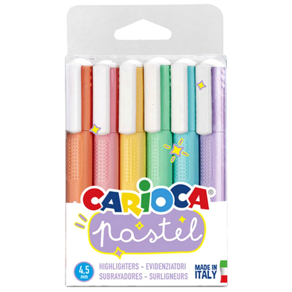 Destacadores Pastel Carioca 6 Colores | ISA TOYS CHILE