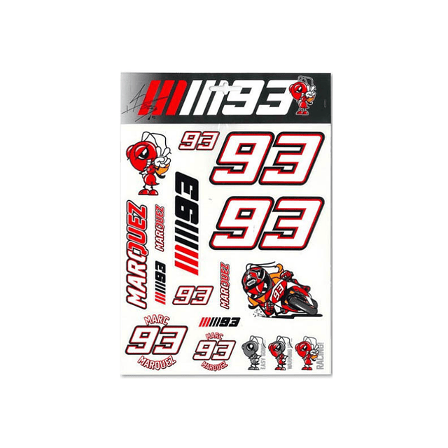 Set de Stickers Marc Marquez 93 (Tamaño Grande)