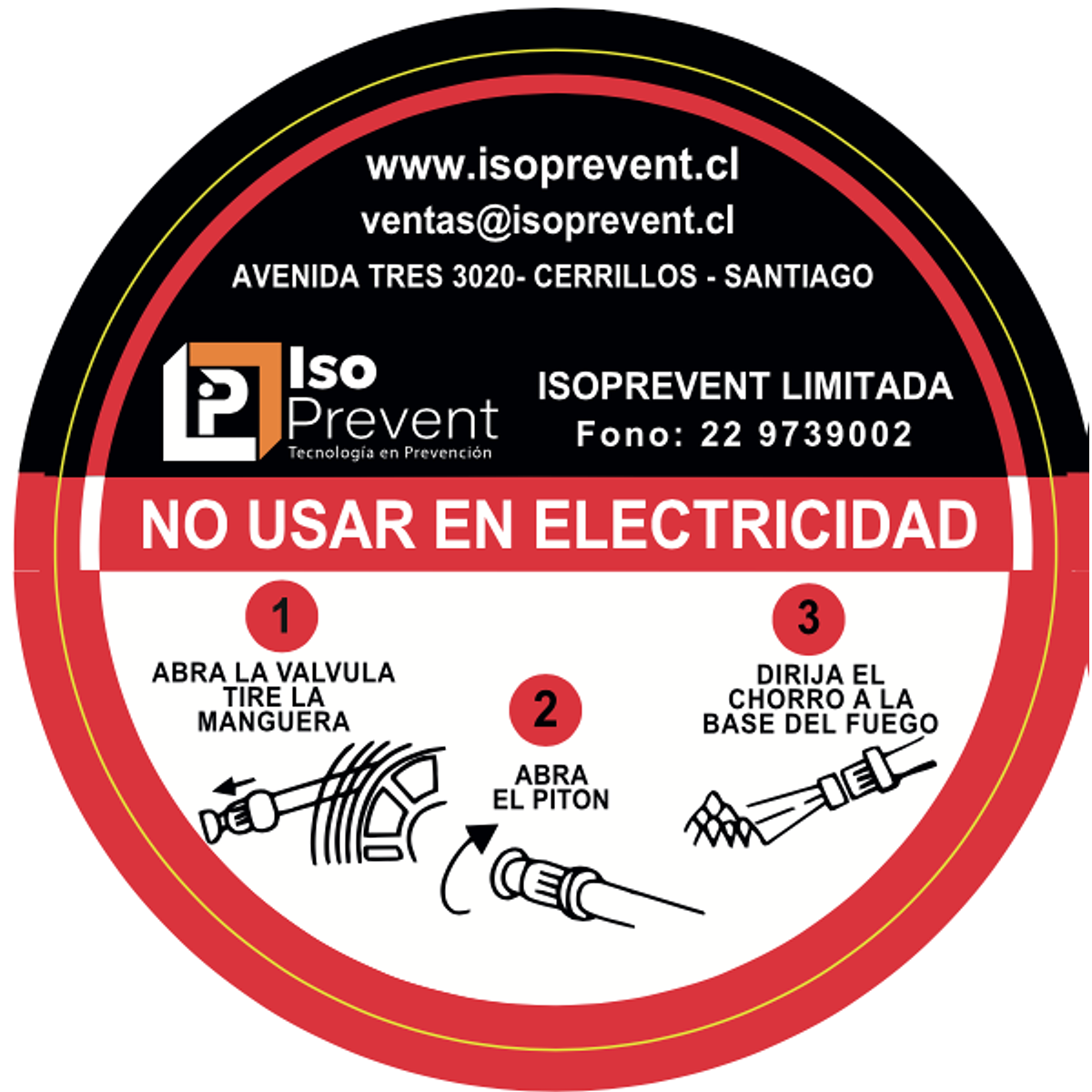 Señalética red húmeda