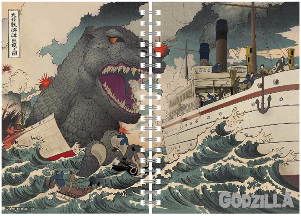 Godzilla Notebook Ship Attack