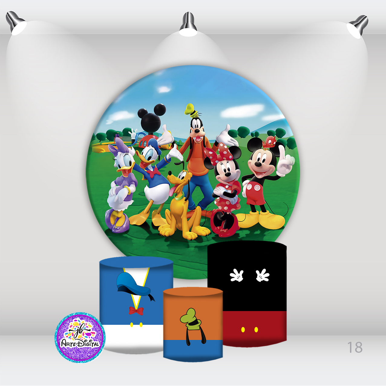 Kit Digital Painel + Trio - Mickey Mouse-18