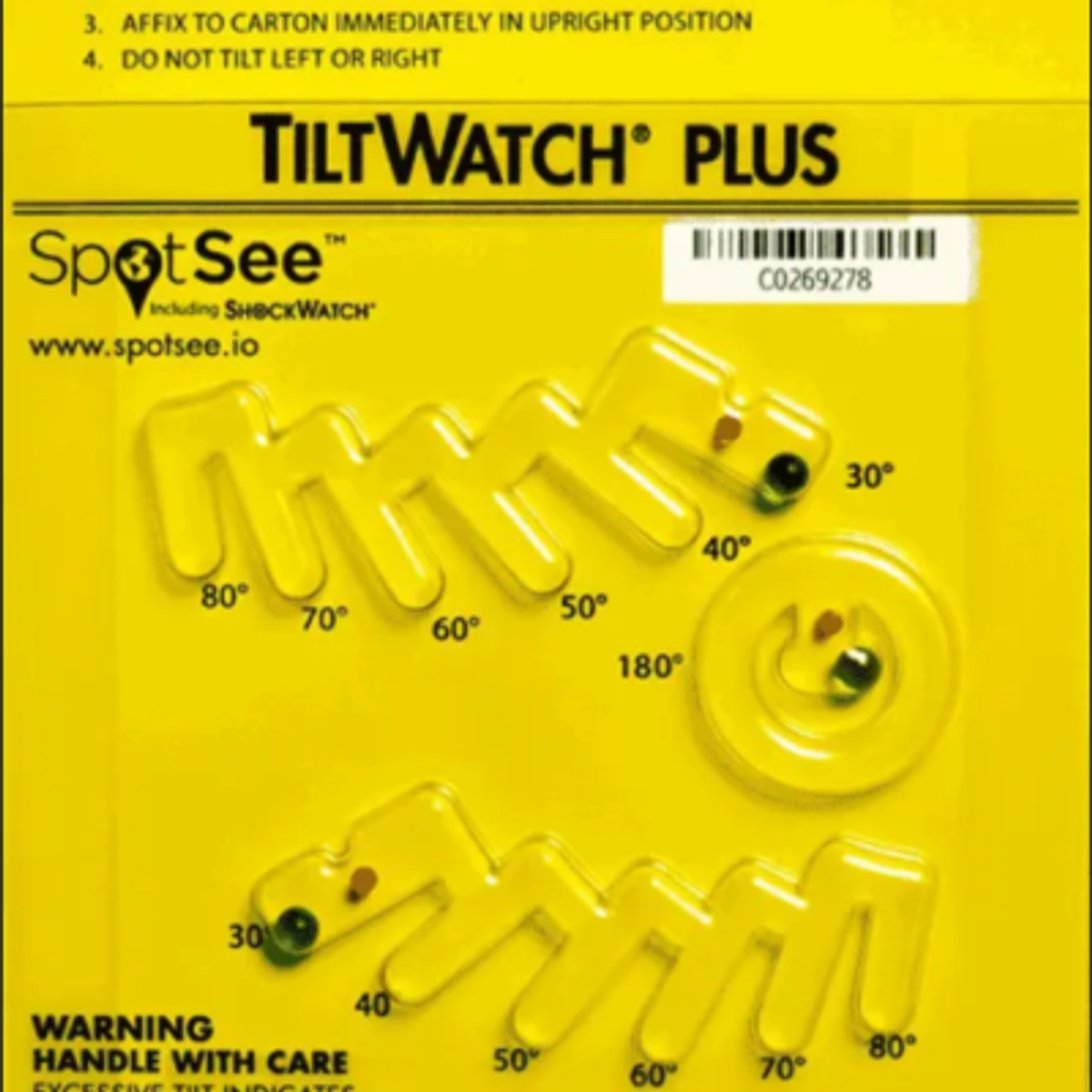 Sensor de Inclinación TiltWatch Plus