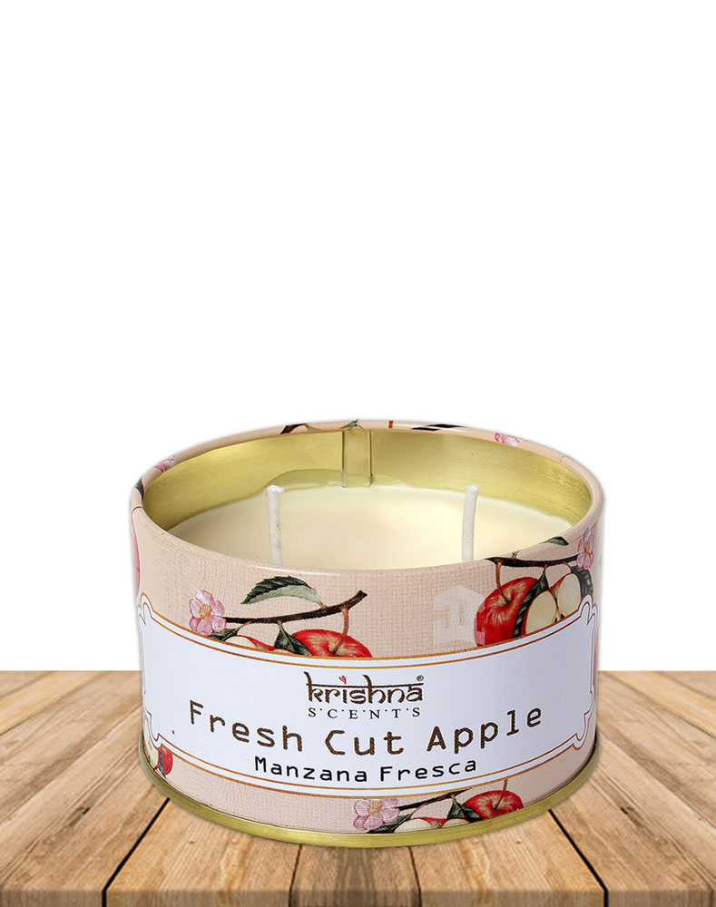 Vela Aromaticas Lata Krishna Manzana Fresca
