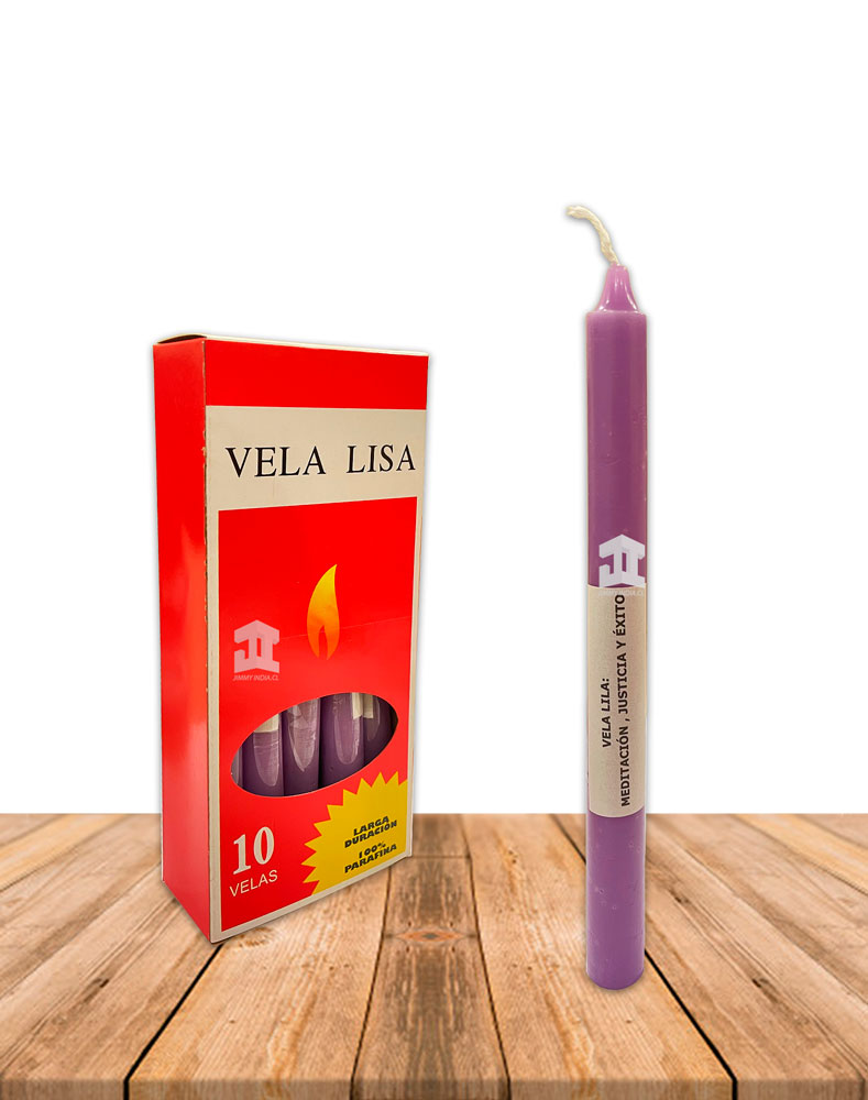 Vela Lisa Esotéricas Color Lila