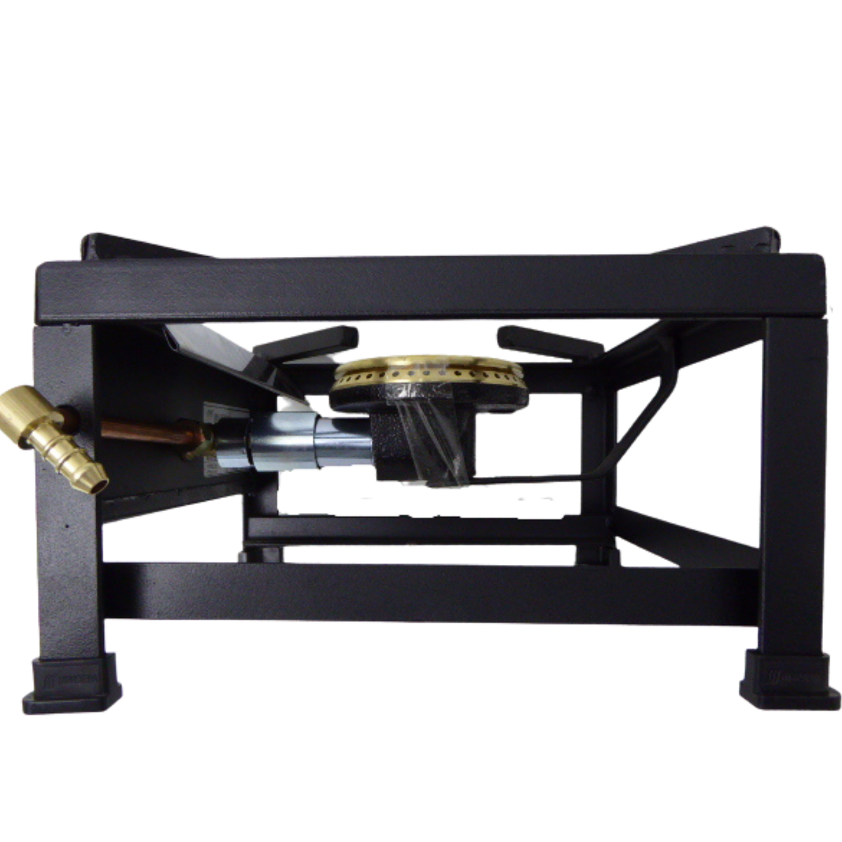 Kit Réchaud 1 feu gaz + Plaque de cuisson en fonte lisse