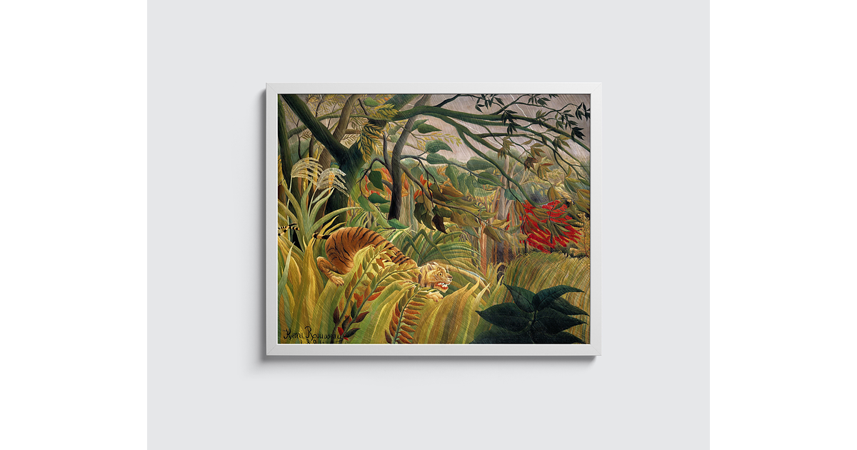 Tiger in a Tropical Storm (1891) - Henri Rousseau