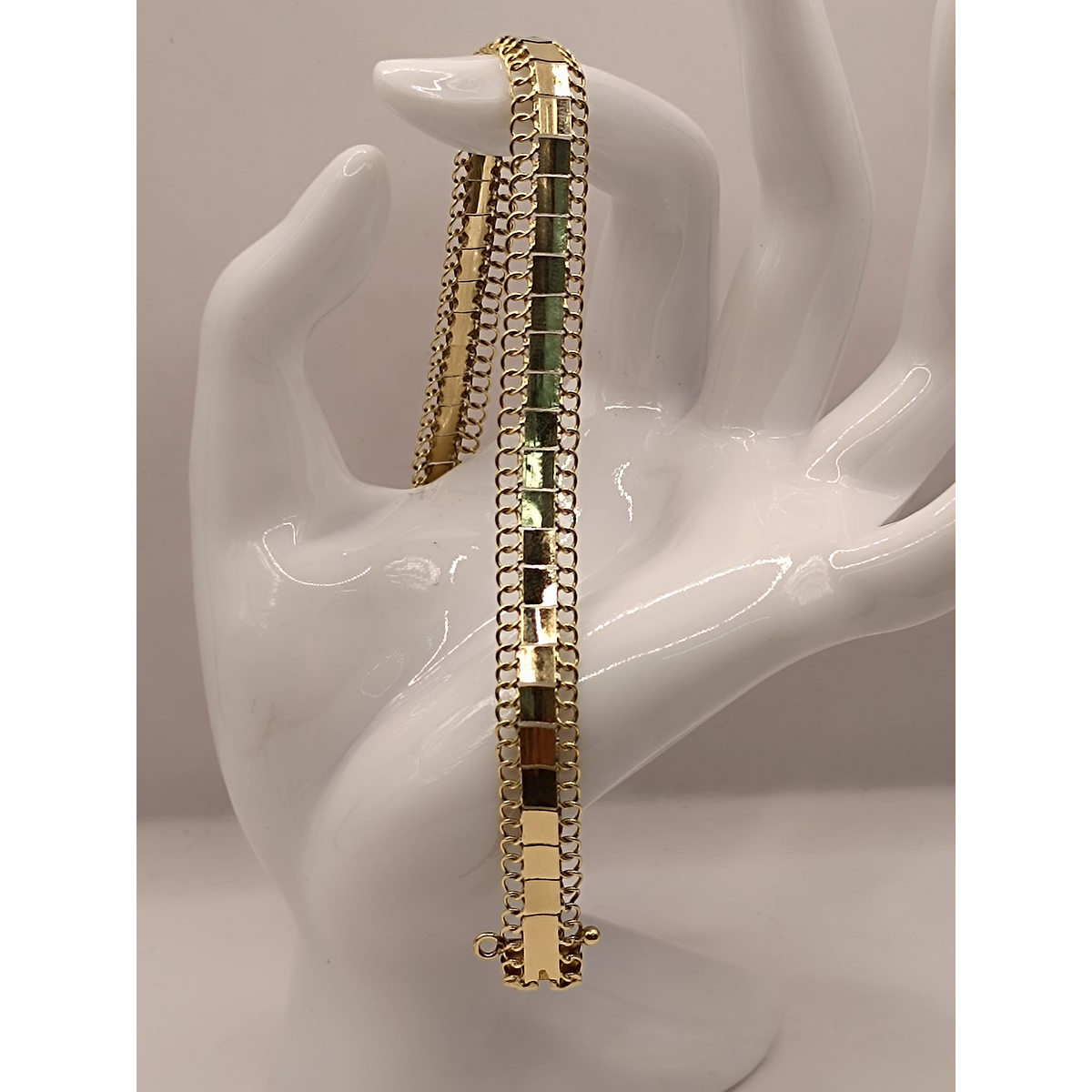 Pulsera Grumet clásica 18 cm 7.5 grs Oro 18k