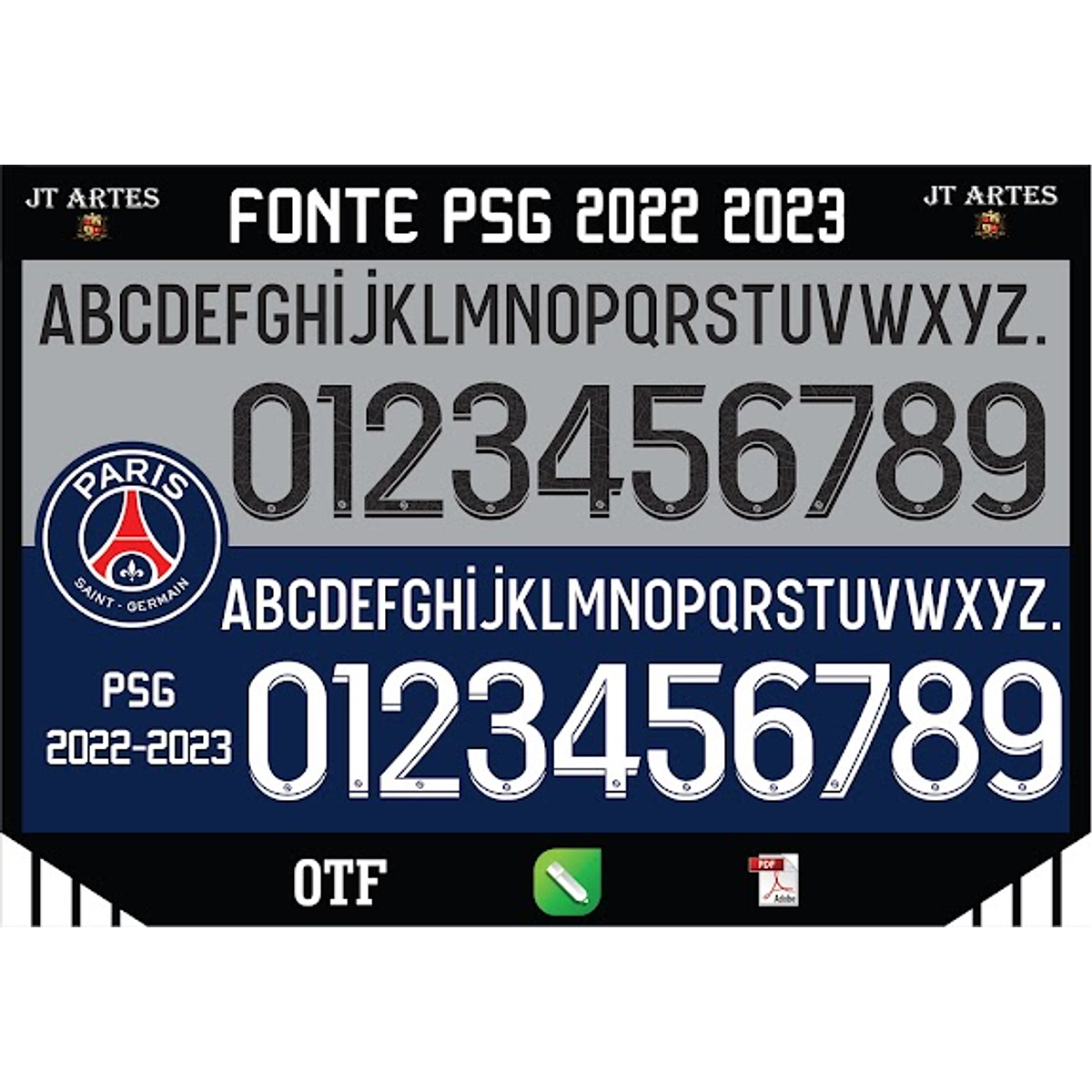 Fonte do PSG Away 2022-23