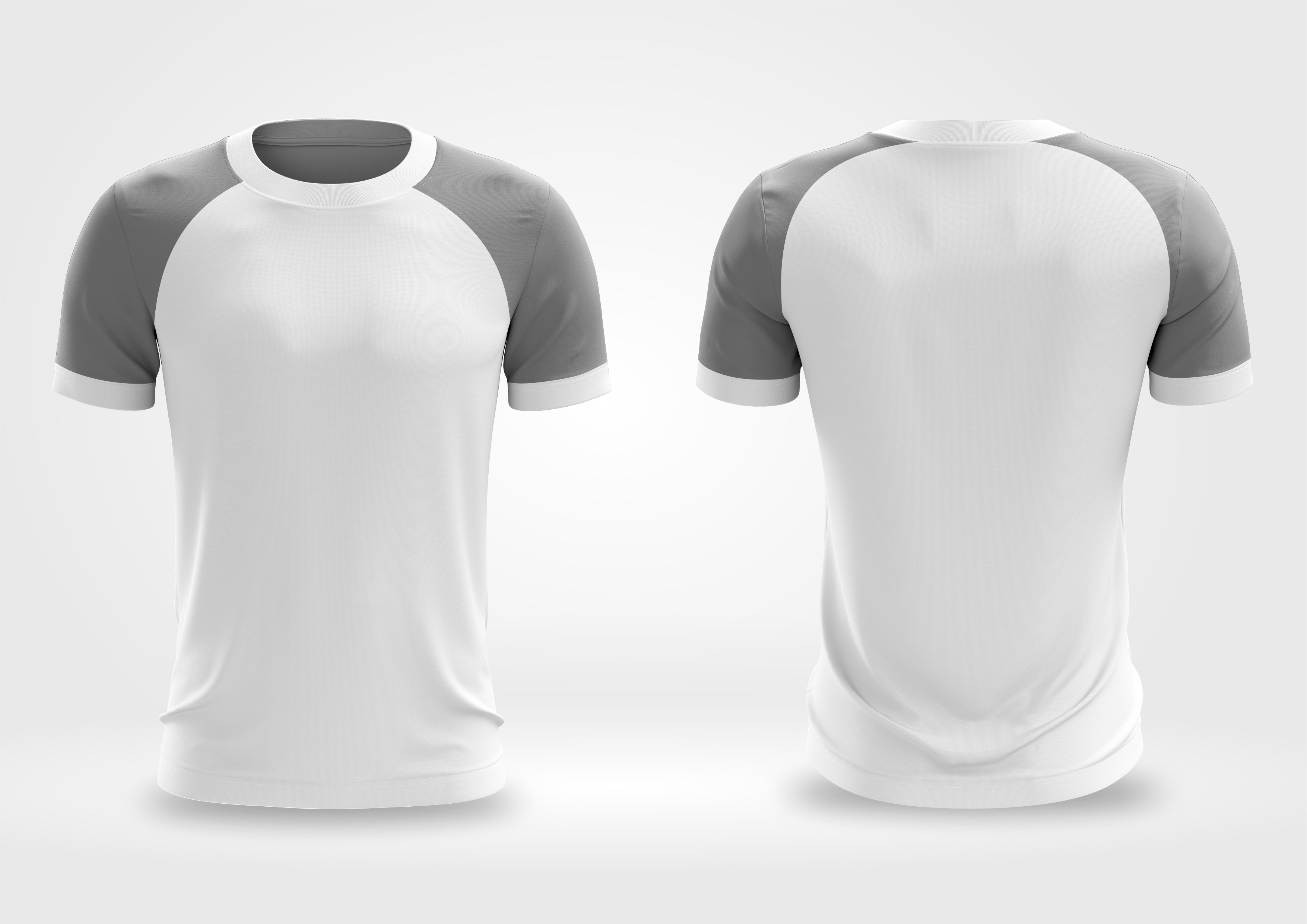 Mockup Gola Redonda Raglan