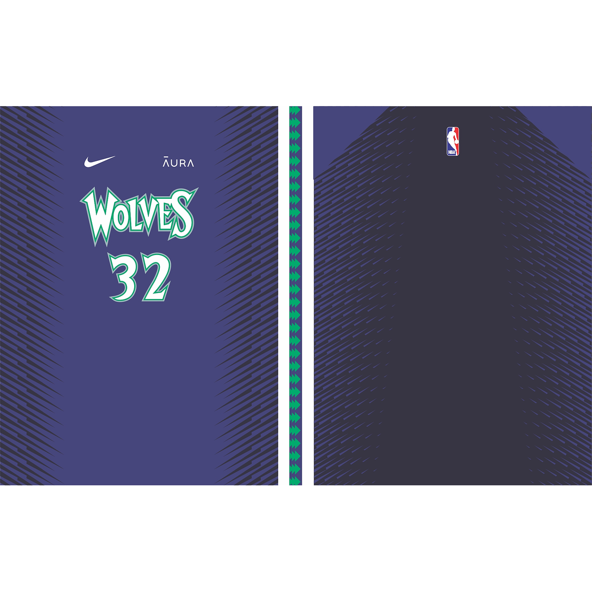 Arte Vetor Camisa Wolves NBA2021-2022