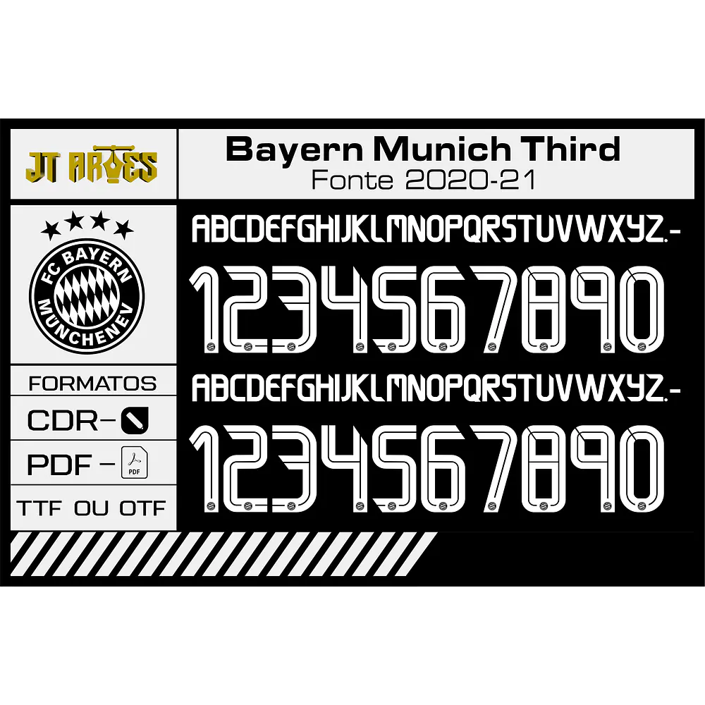 Fonte Bayern Munich Third 2020-2021