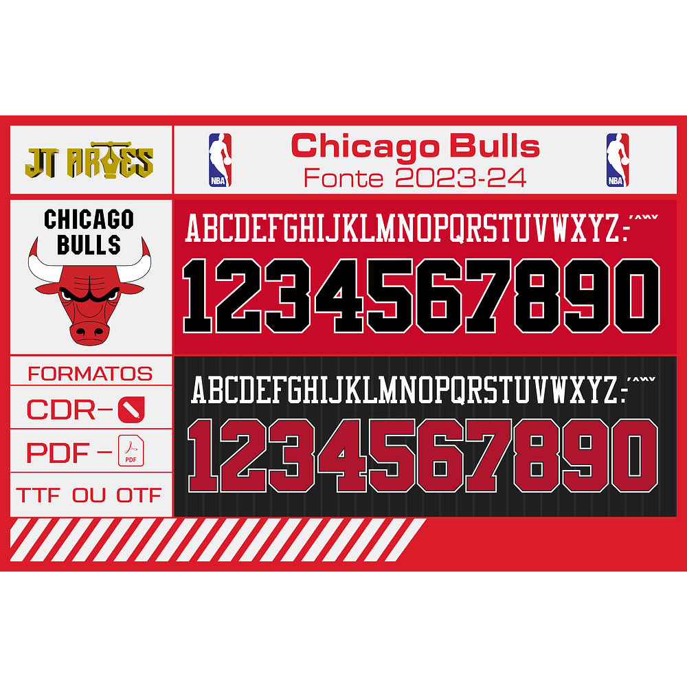 Fonte NBA Chicago Bulls 2023-2024