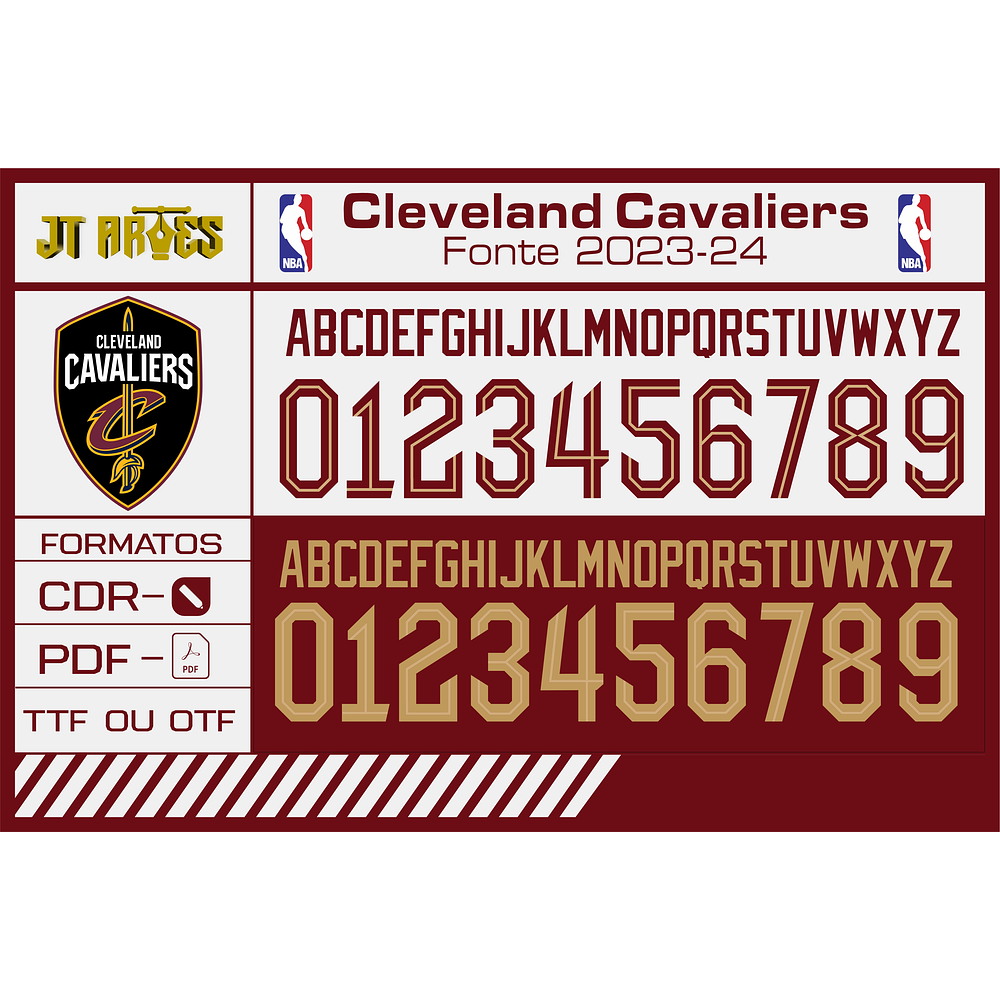Fonte NBA Cleveland Cavaliers 2023-2024