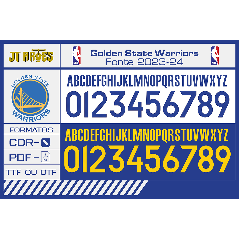 Fonte NBA Golden State Warriors 2023-2024