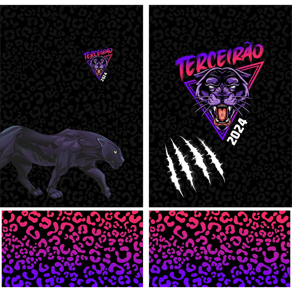 Arte Vetor Camisa Terceirão pantera Mod-78
