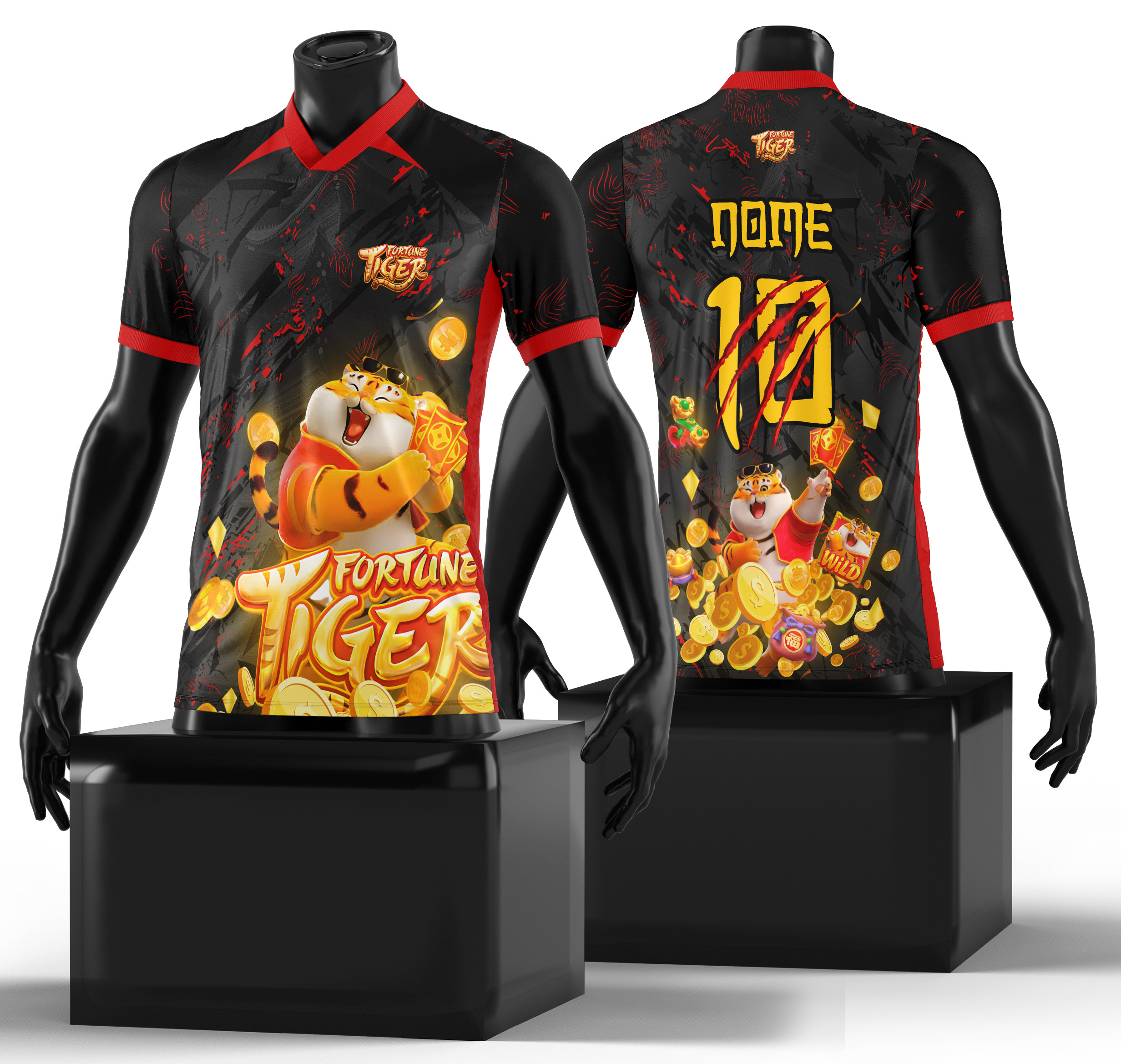 Arte Estampa Camisa Interclasse Tigrinho Mod-167