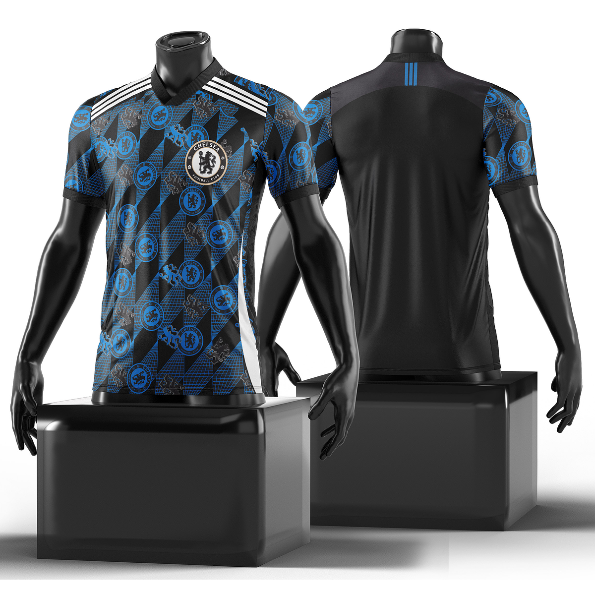 Arte Vetor Camisa Chelsea Conceito 2024-2025