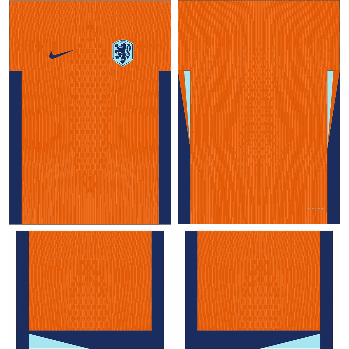 Arte Vetor Camisa Holanda Local 2024