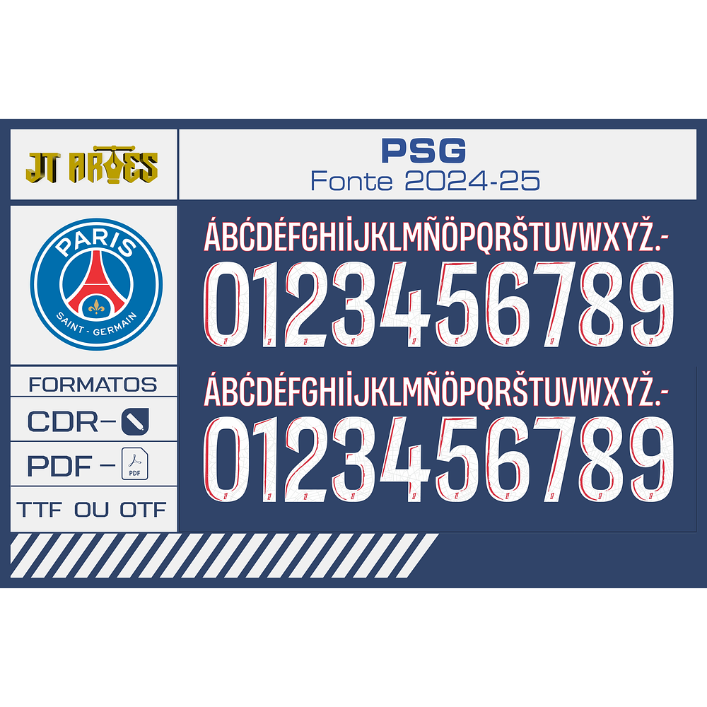 Fonte PSG Ligue 1 2024-25