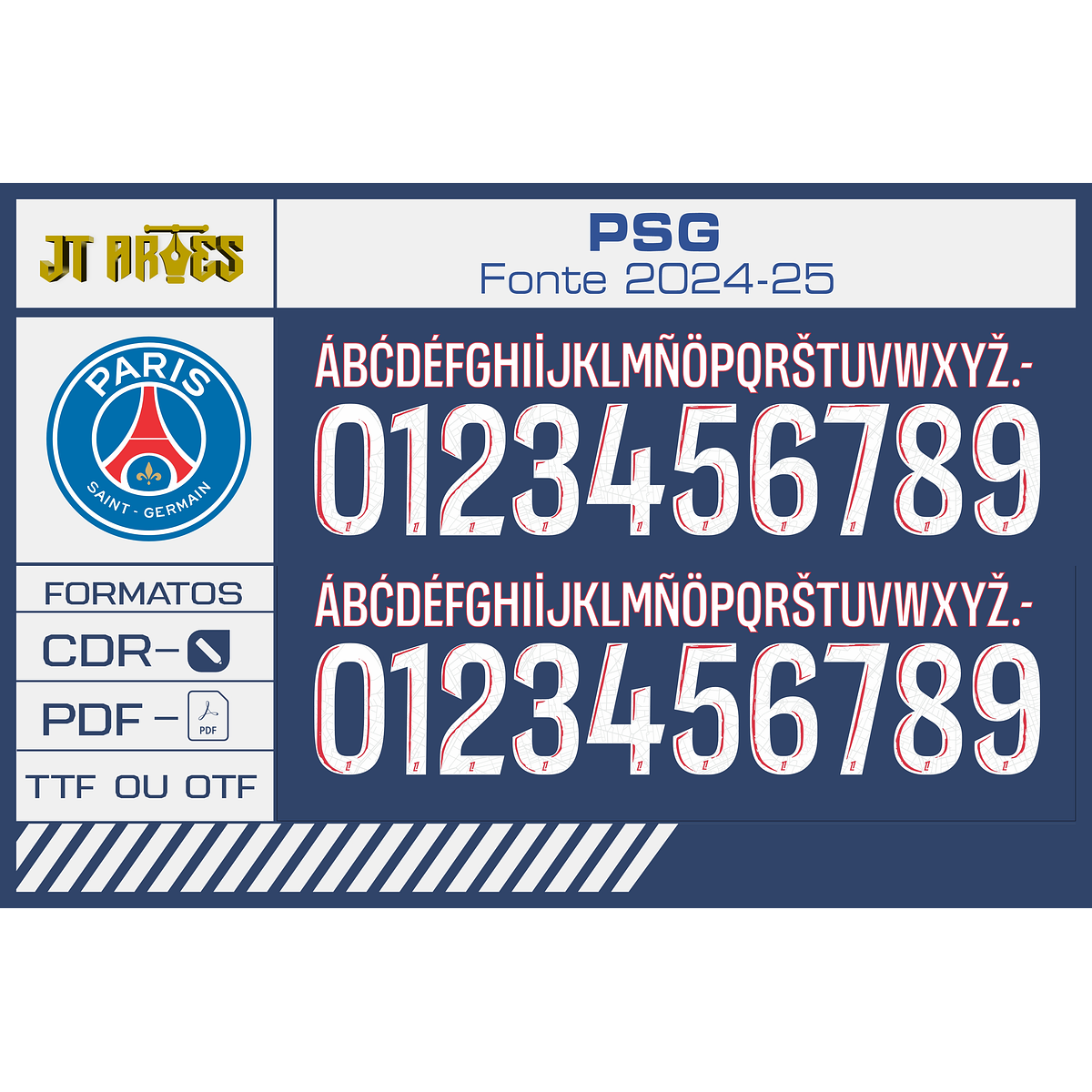 Fonte PSG Ligue 1 2024-25