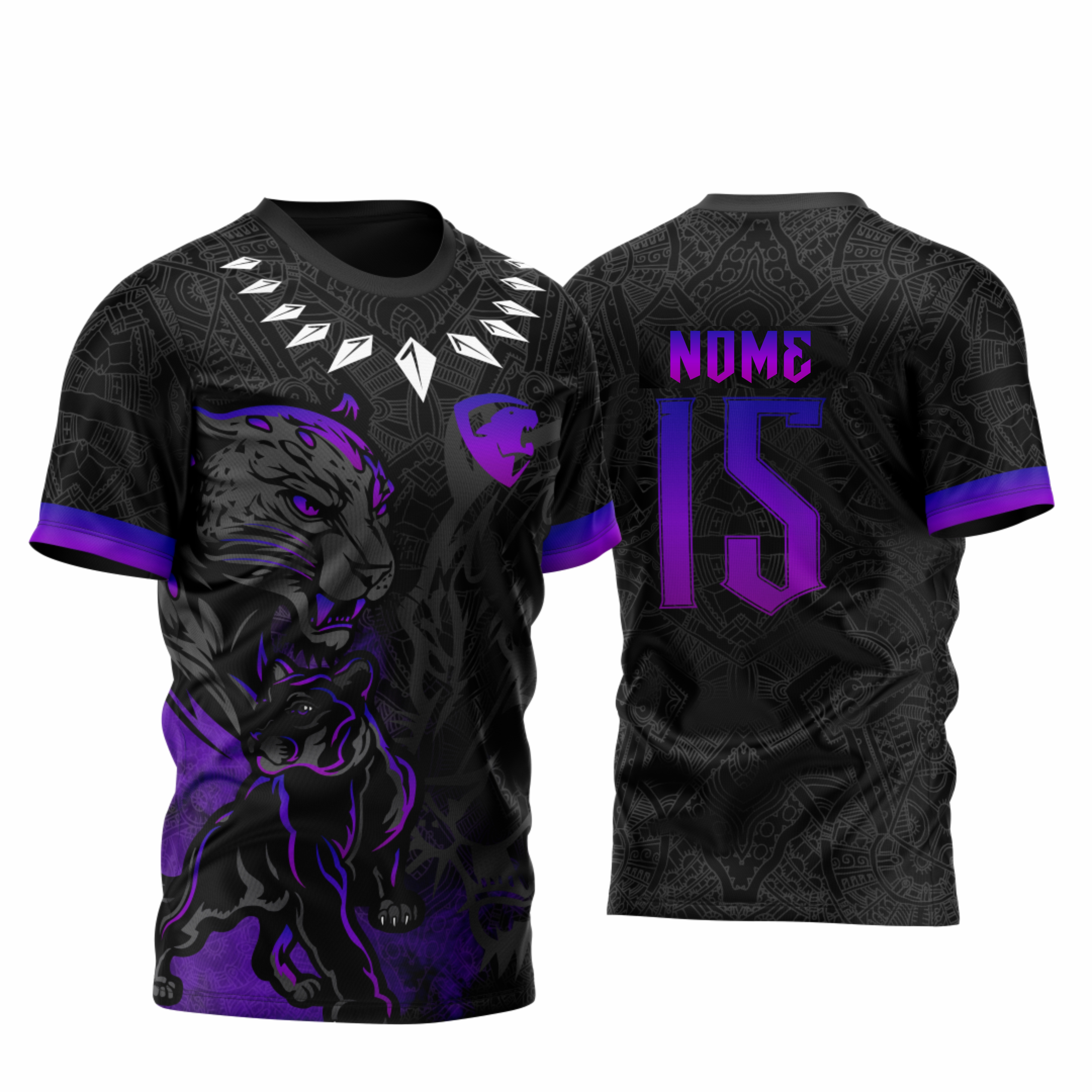 Arte Vetor Camisa Pantera Negra Interclasse Mod-235