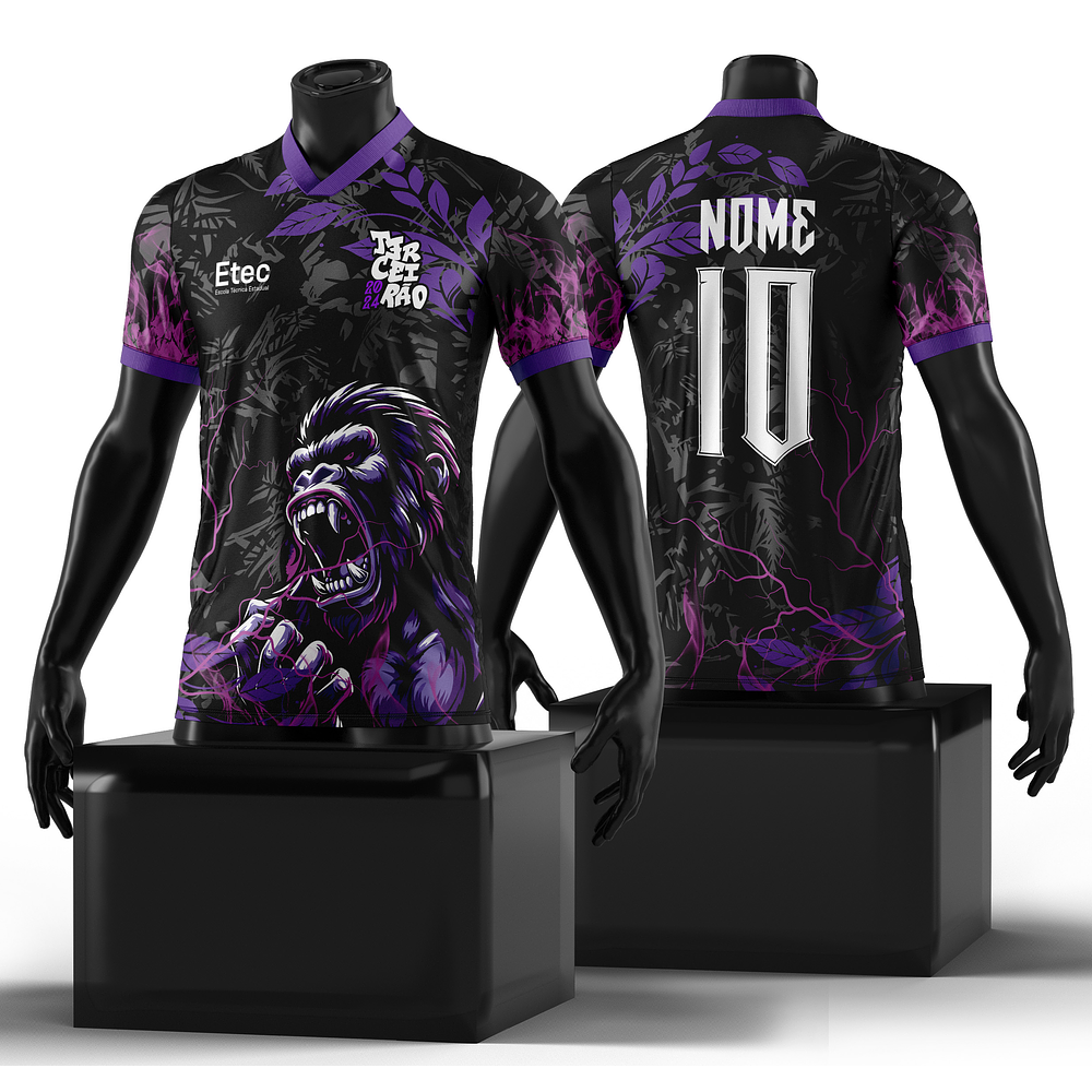 Arte Vetor Camisa InterClasse gorila Mod-256