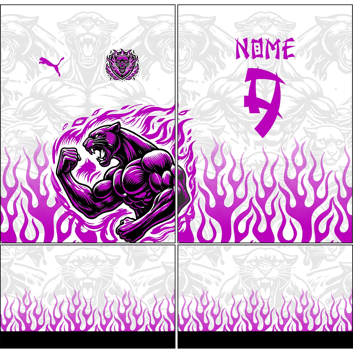 Arte Vetor Camisa InterClasse Pantera 283