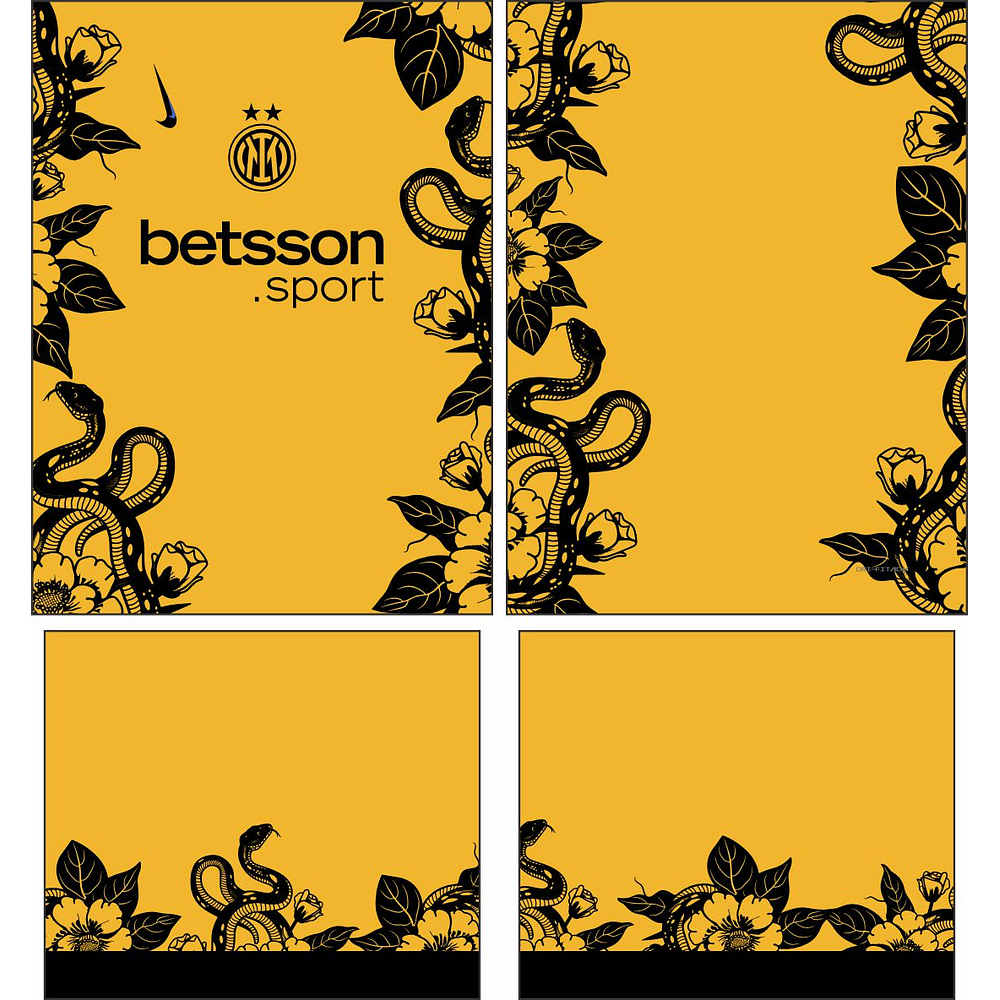 Arte Vetor Camisa Inter Milan Serpente 2024
