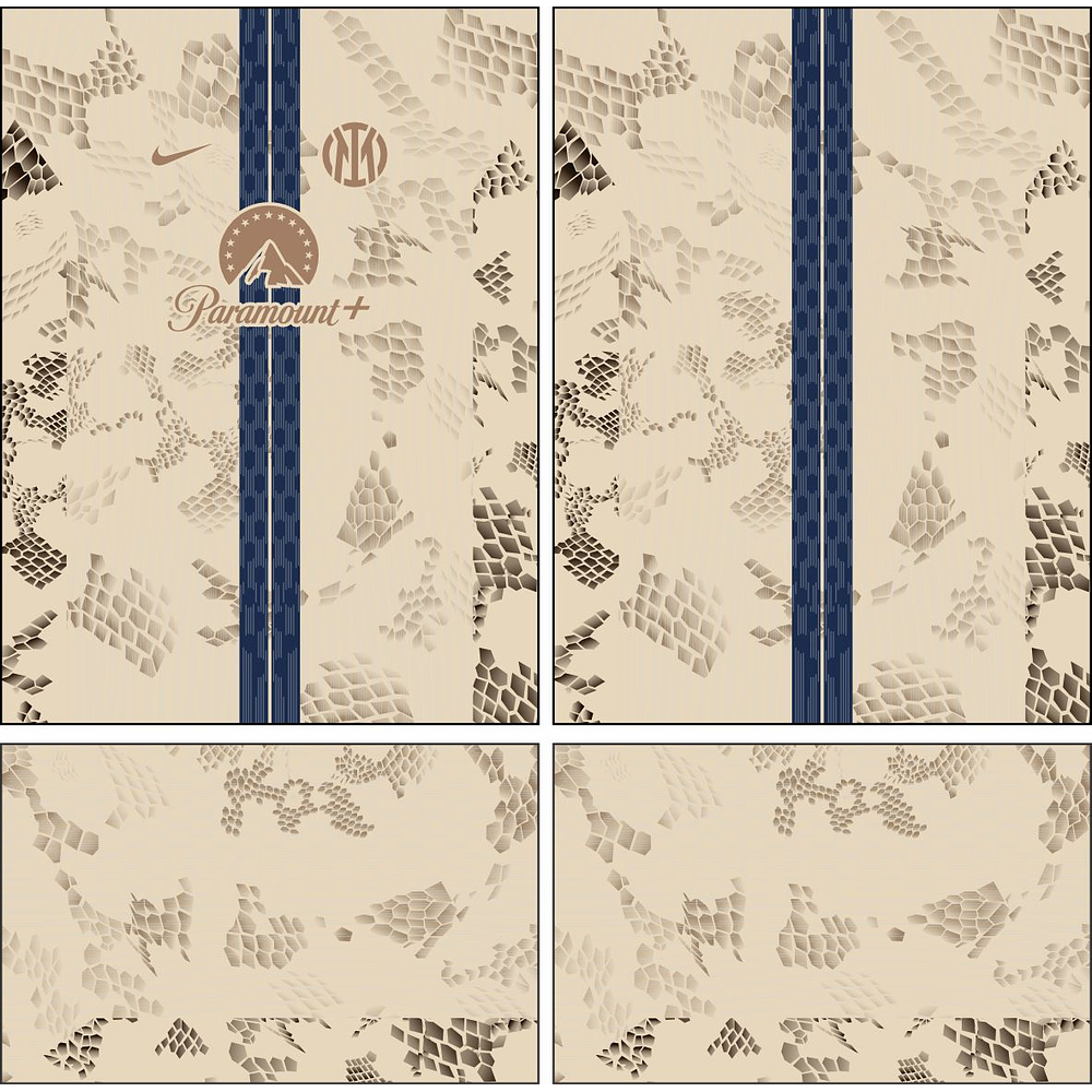 Arte Vetor Camisa Inter Milan Texture Snake