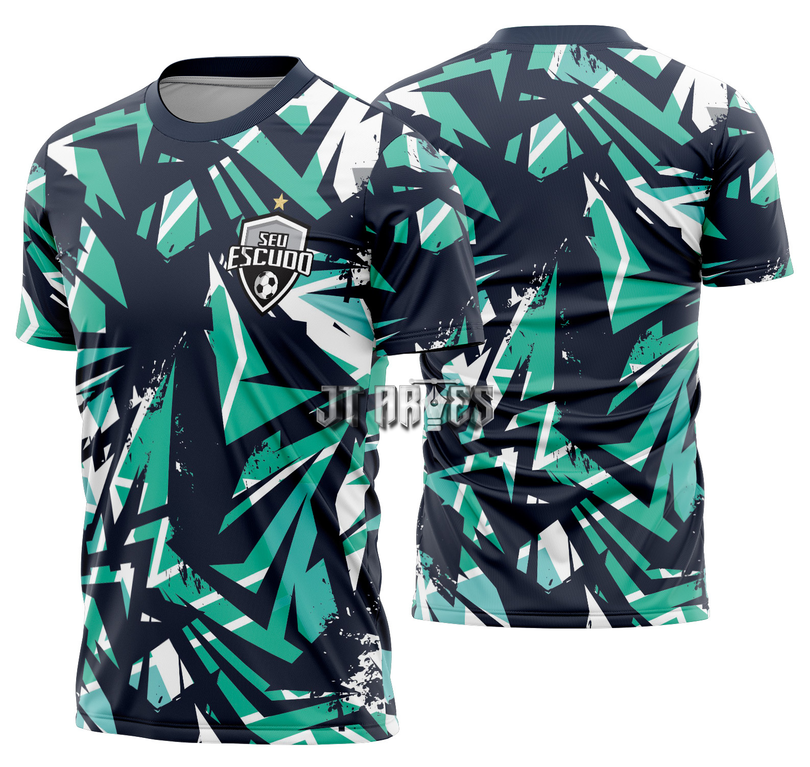 Arte Vetor Camisa Futebol Amador Mod-274