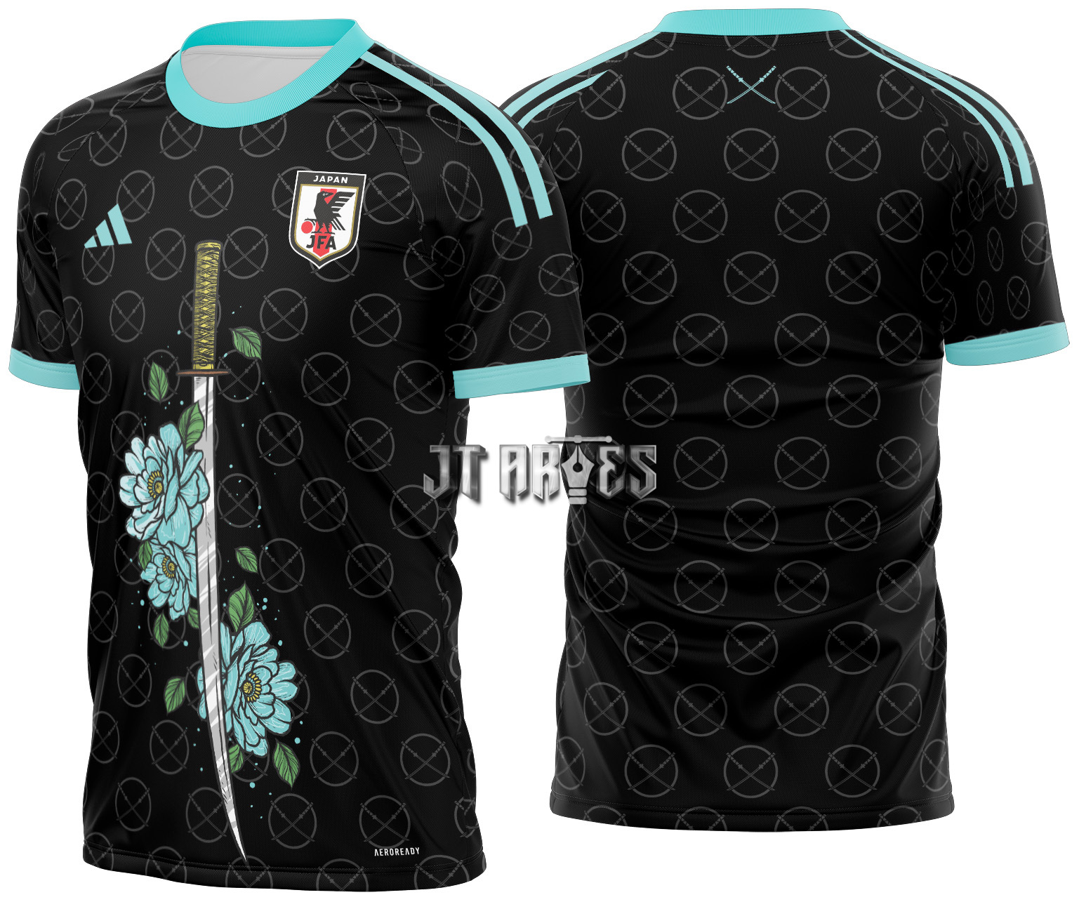 Arte Vetor Camisa Japon Concept espada 2024