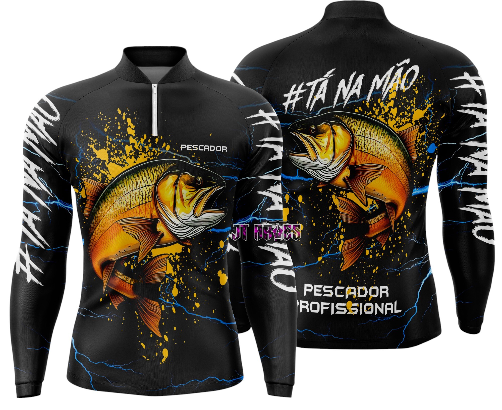 Arte Vetor Camisa Pesca-Mod-0117