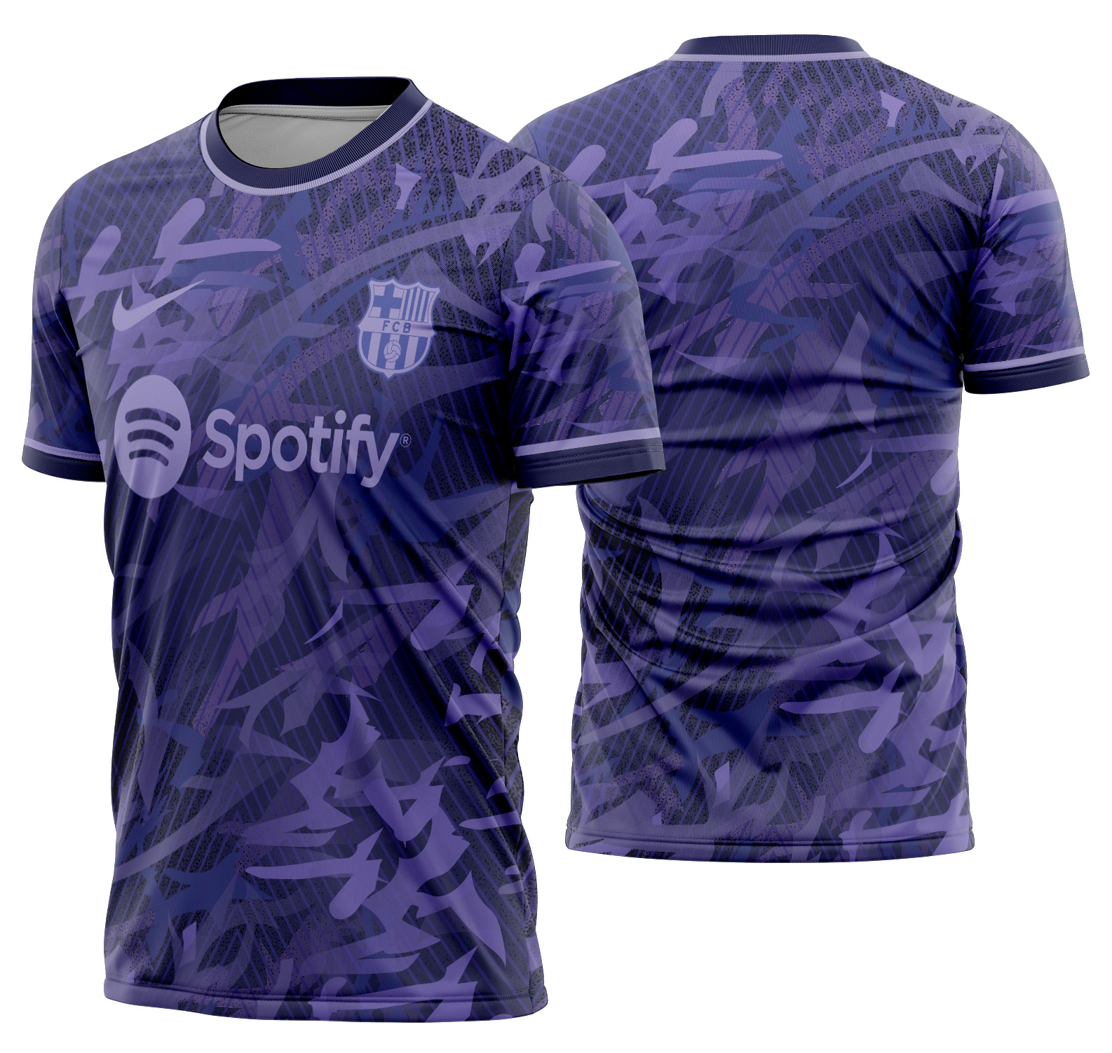 Arte vetor camisa Jersey Barcelona Morado