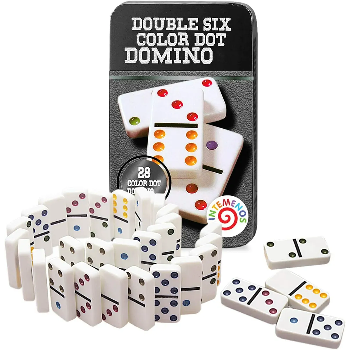 Double Six Color Dot Dominoes