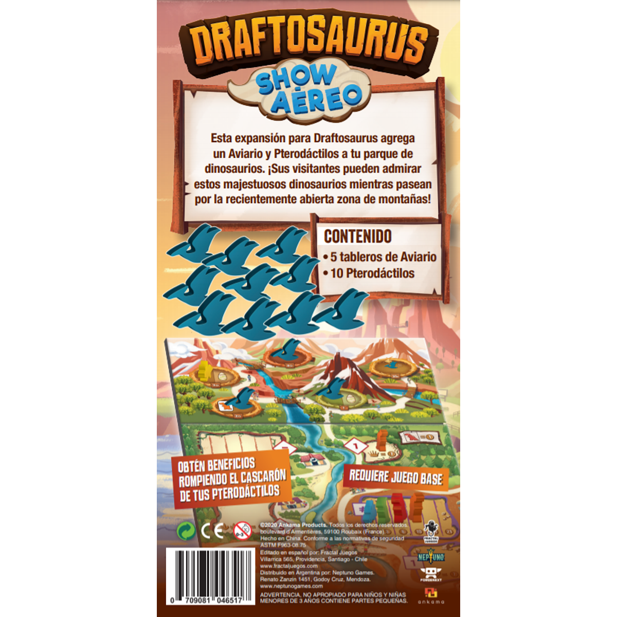 Juego de Mesa Draftosaurus Show Aéreo - Fractal