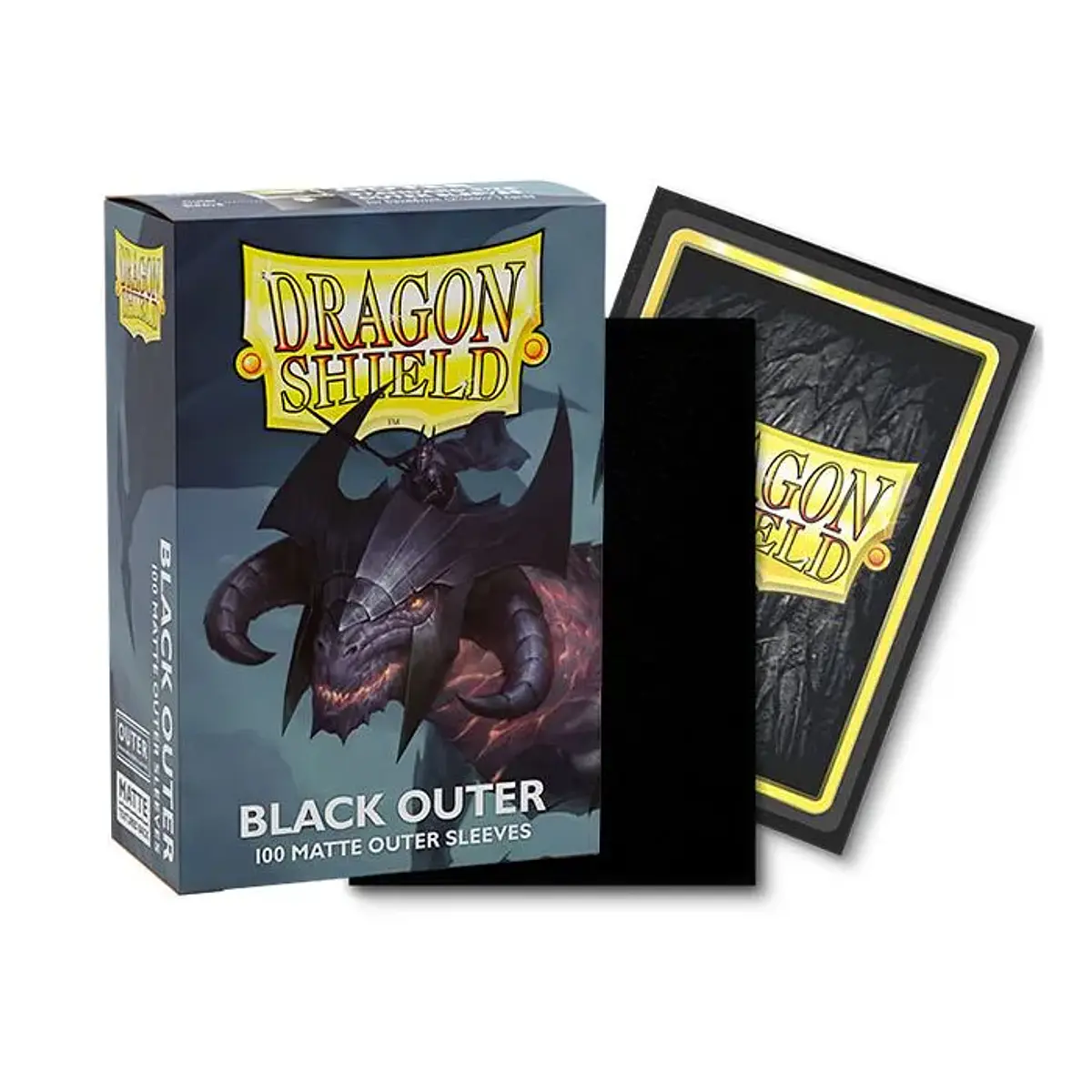 Protectores de Cartas Black Outer Dragon Shield