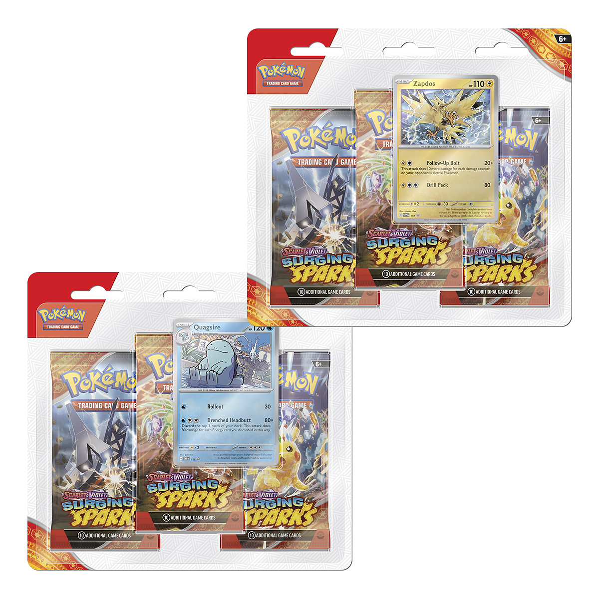 Pokemon TCG Scarlet & Violet Surging Sparks - 3pk Bli...