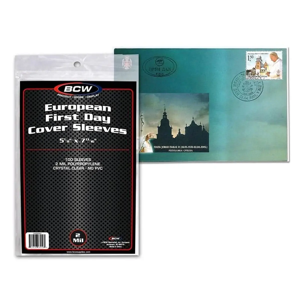 EUROPEAN FIRST DAY COVER SLEEVES