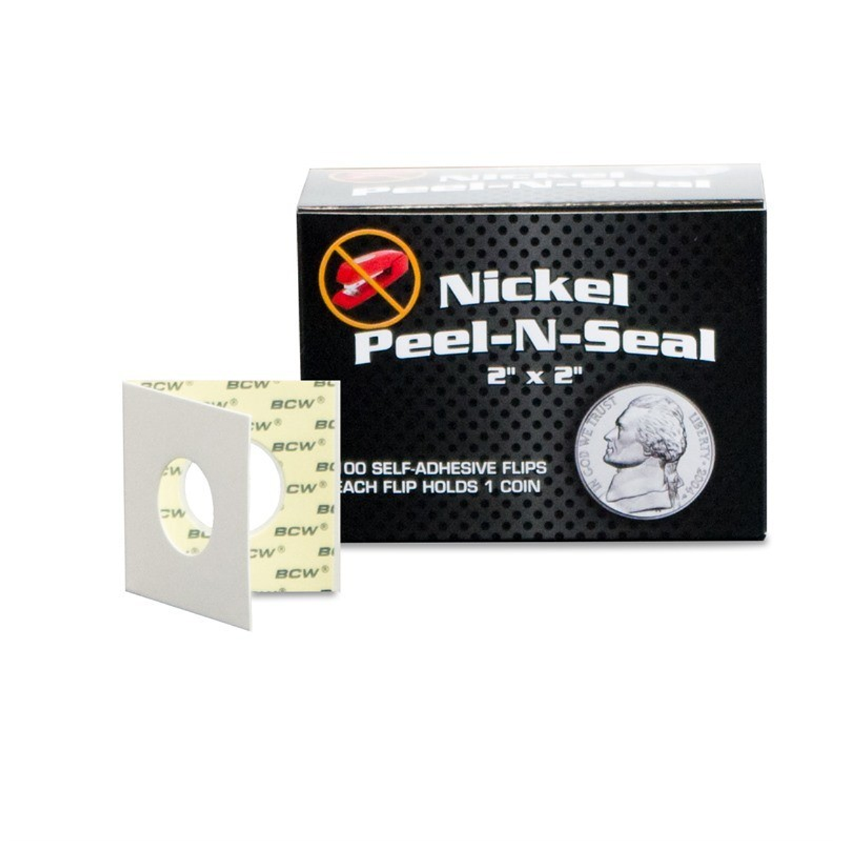 PEEL-N-SEAL FLIPS 2x2 - ADHESIVE - NICKEL